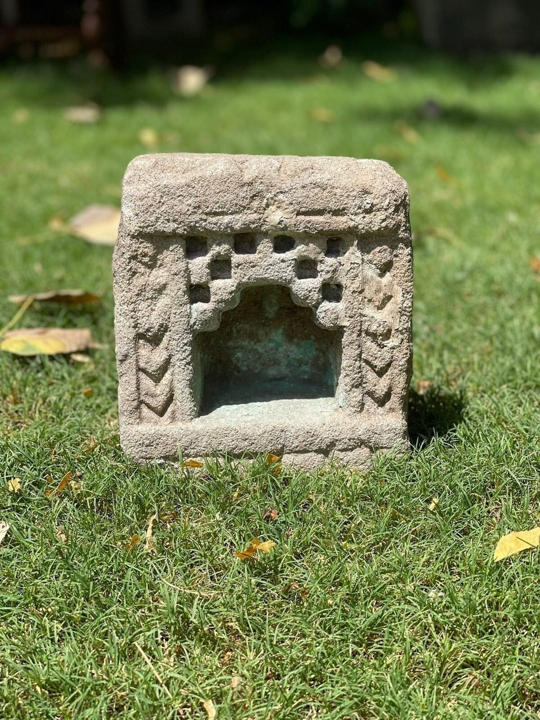 Vintage Stone Alcove for Garden, Vintage and Rare Stone Aala, Stone ...