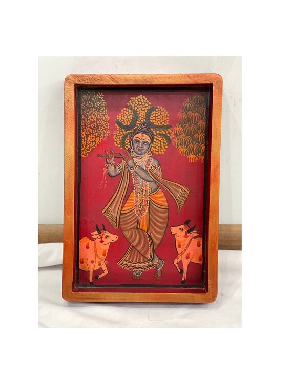 Hand Painted Wooden Wall Panel/ Carved Wooden Wall Panel/ - Etsy