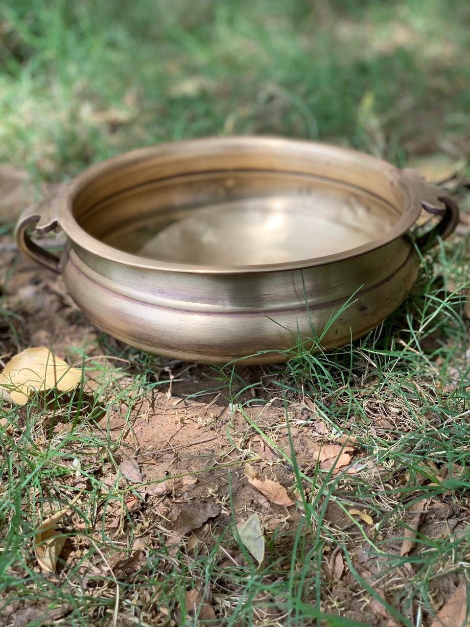Brass Uruli/brass Hand Made Uruli/brass Flower Pot/ Brass Cooking ...
