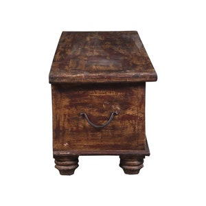 Vintage Wooden Side Chest/ Wooden Beautiful Hand Made Chest/ Wooden ...