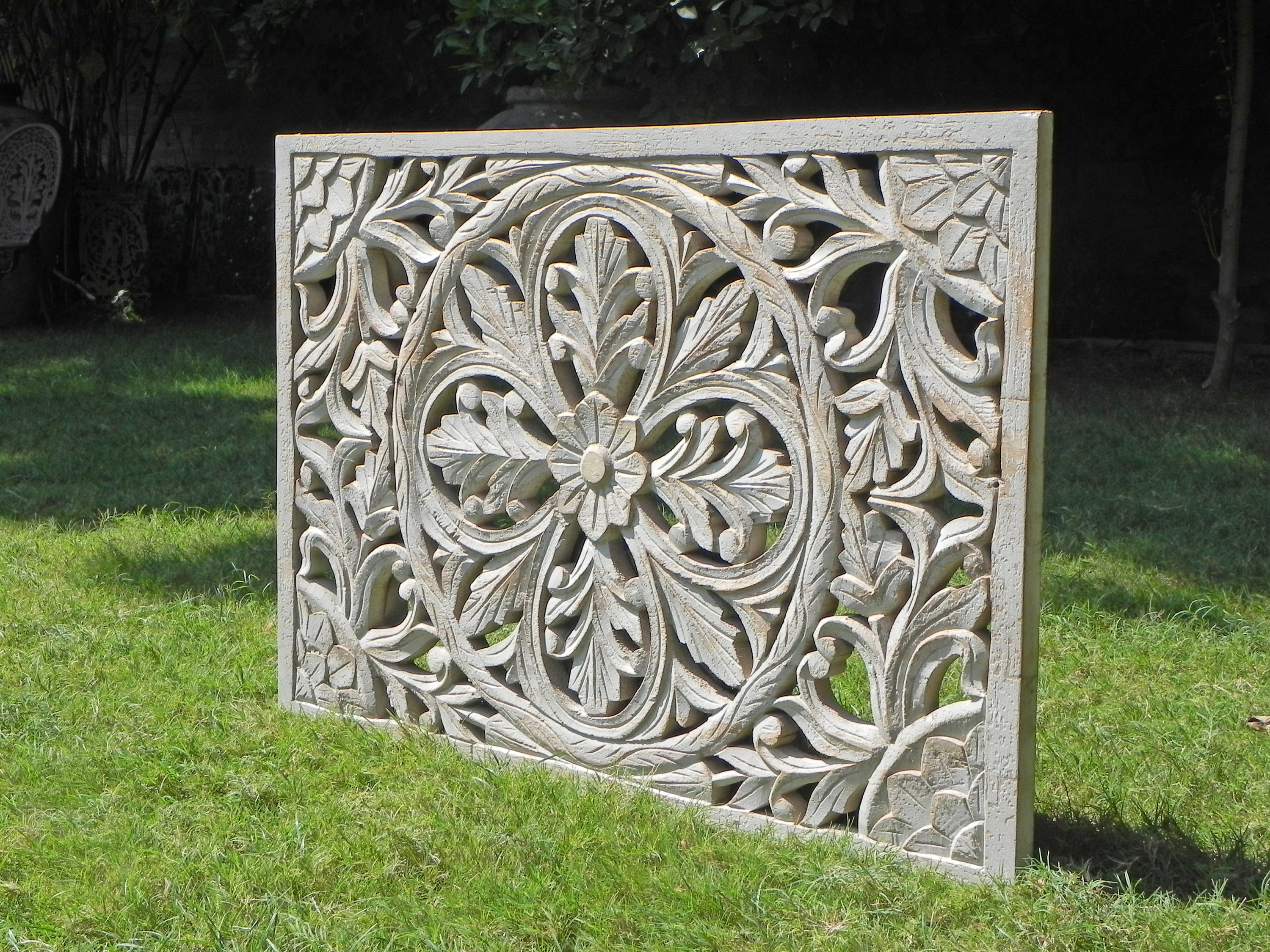 Wooden Carved Beautiful Indian Wall Panel/ Wooden Exotic Frame With ...
