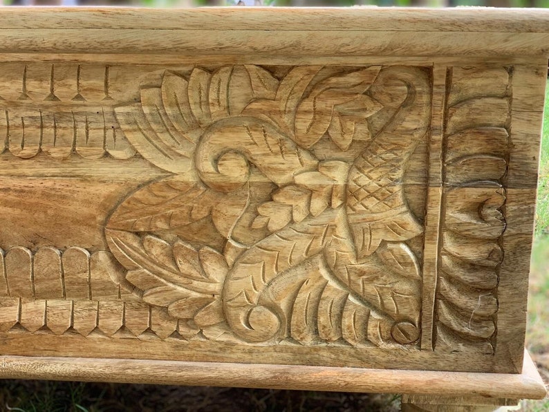 Vintage Look Wooden Side Chest/ Wooden Beautiful Hand Made Chest ...