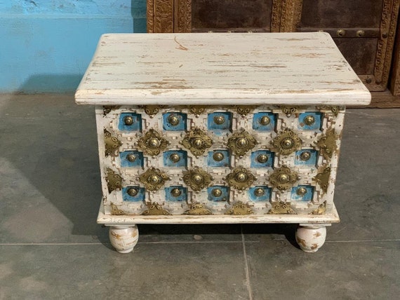 Indian Storage Chest Vintage Indian Trunk Dowry Chest Hope - Etsy