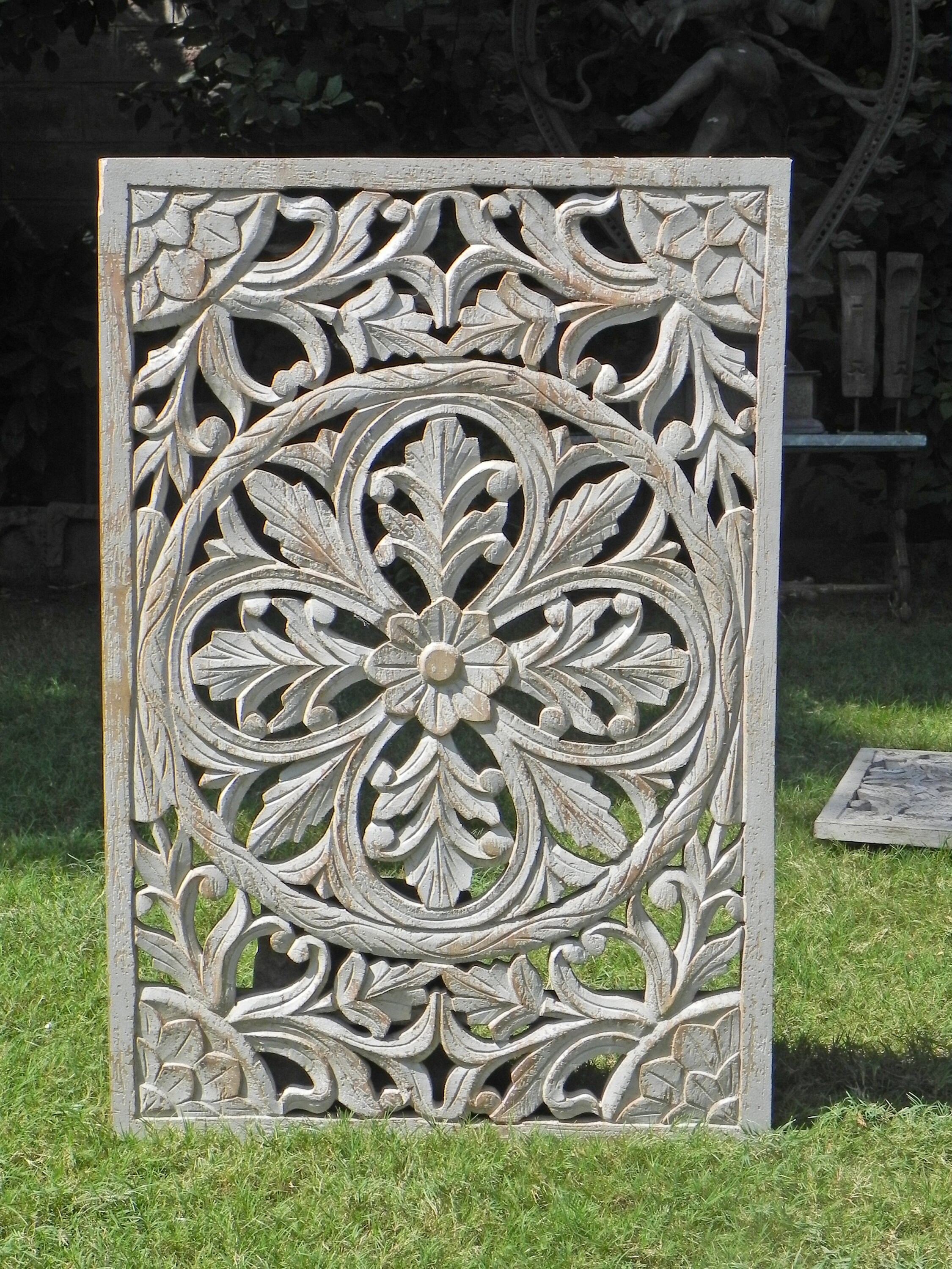 Wooden Carved Beautiful Indian Wall Panel/ Wooden Exotic Frame With ...