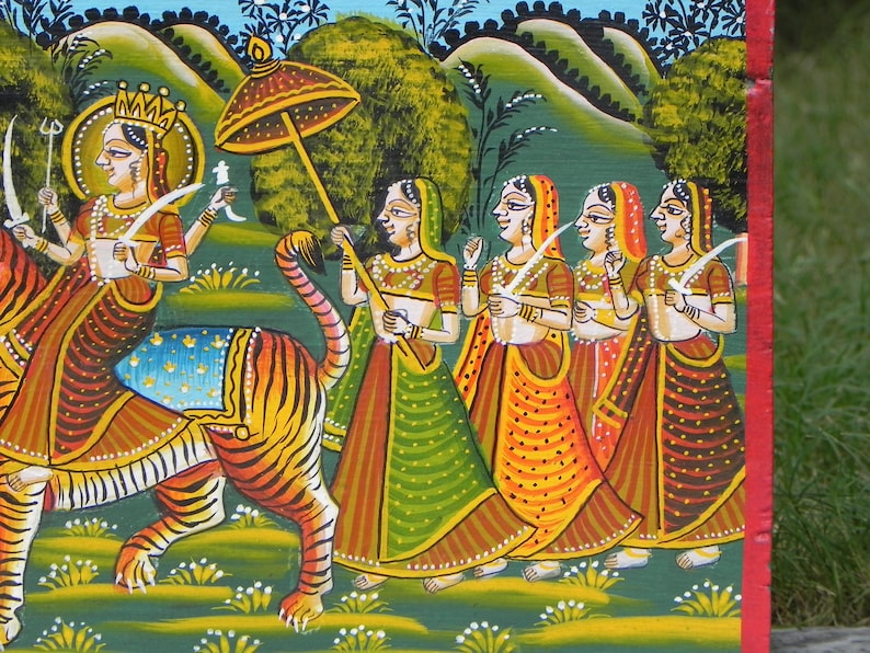 Wooden Hand Painted Wall Panel/ Wooden Painted Frame/ Wooden - Etsy