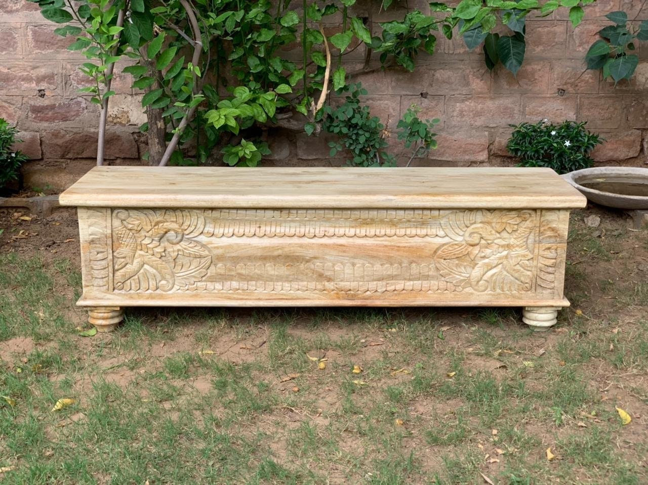 Vintage Look Wooden Side Chest/ Wooden Beautiful Hand Made Chest ...