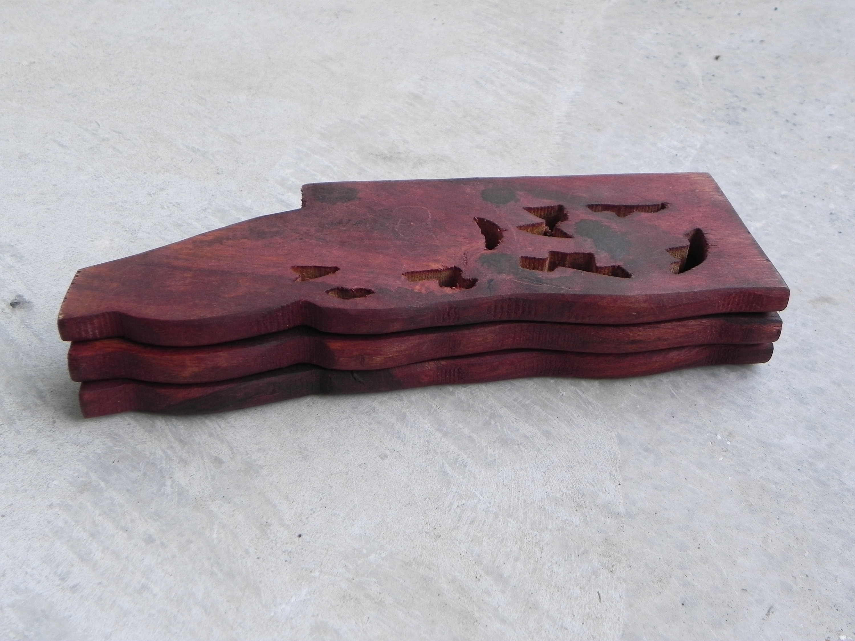 Wooden Carved Indian Stool, Hand Carved Indian сollapsible Mini Table ...