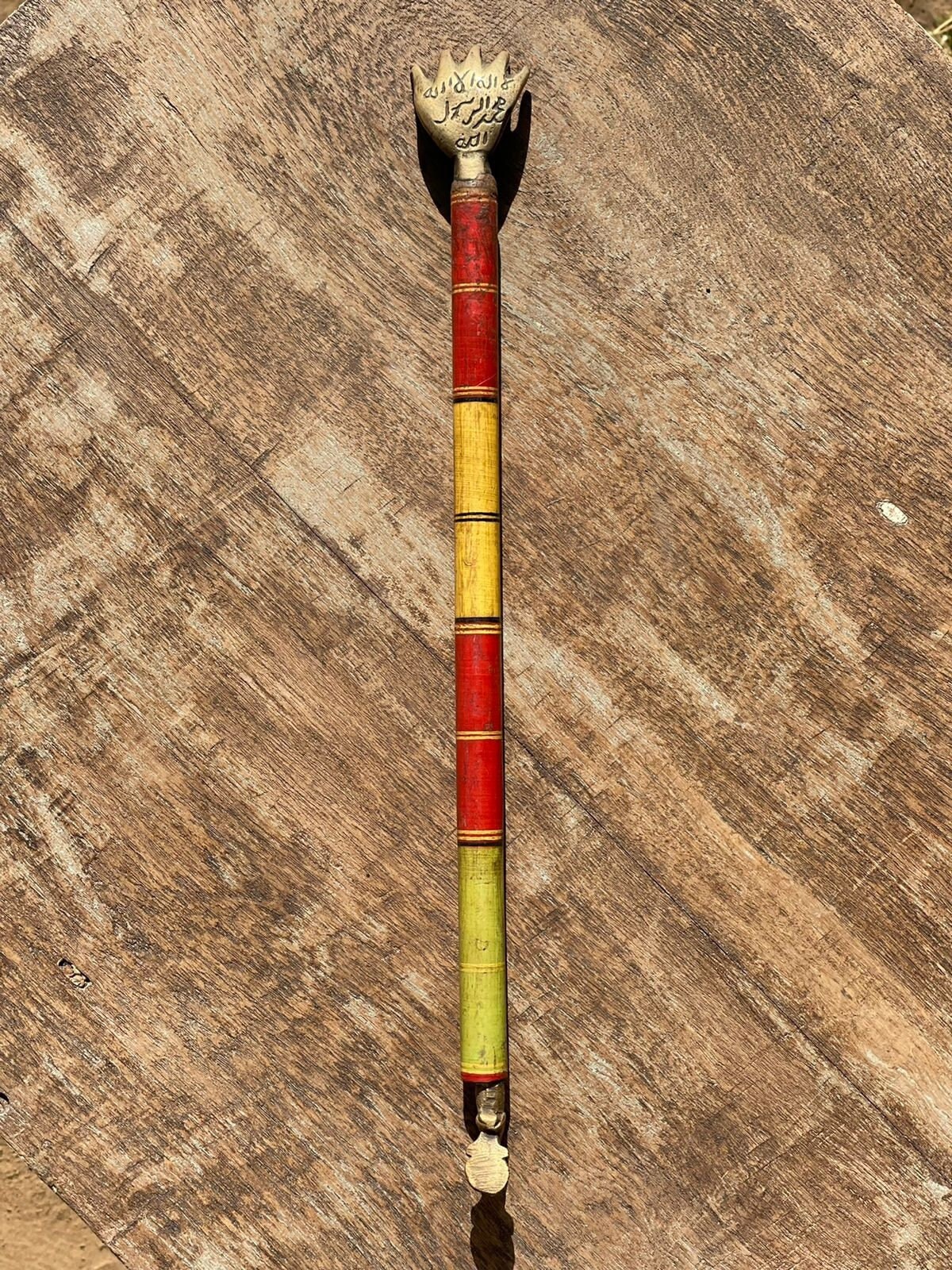 Wood & Brass Vintage Back Scratcher, Back Massager, Massage Tool ...
