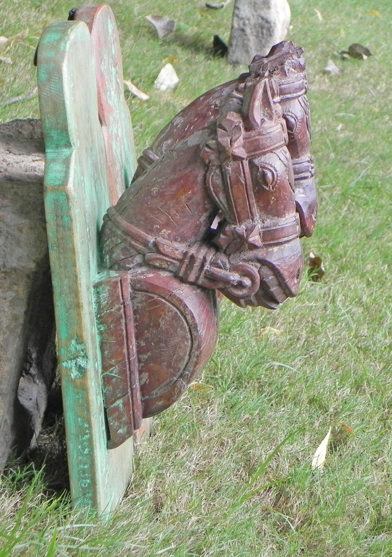 Carved Horse Bracket Vintage Carved Wall Bracket Carved Wall - Etsy