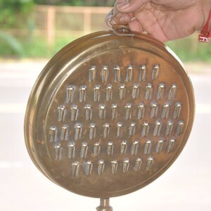 Vintage Brass Cheese Grater/ Brass Vegetable Shredder/ Indian Vintage ...
