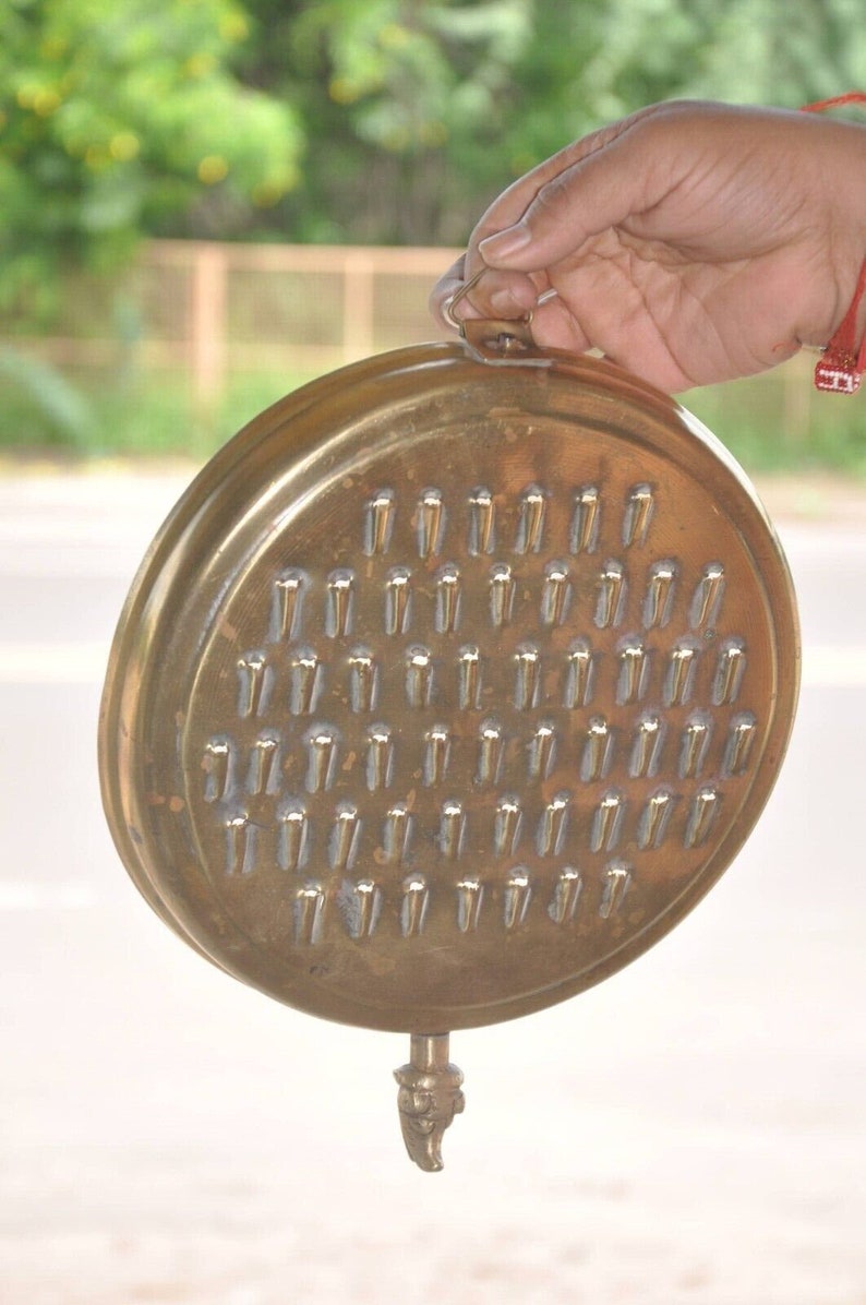 Vintage Brass Cheese Grater/ Brass Vegetable Shredder/ Indian Vintage ...