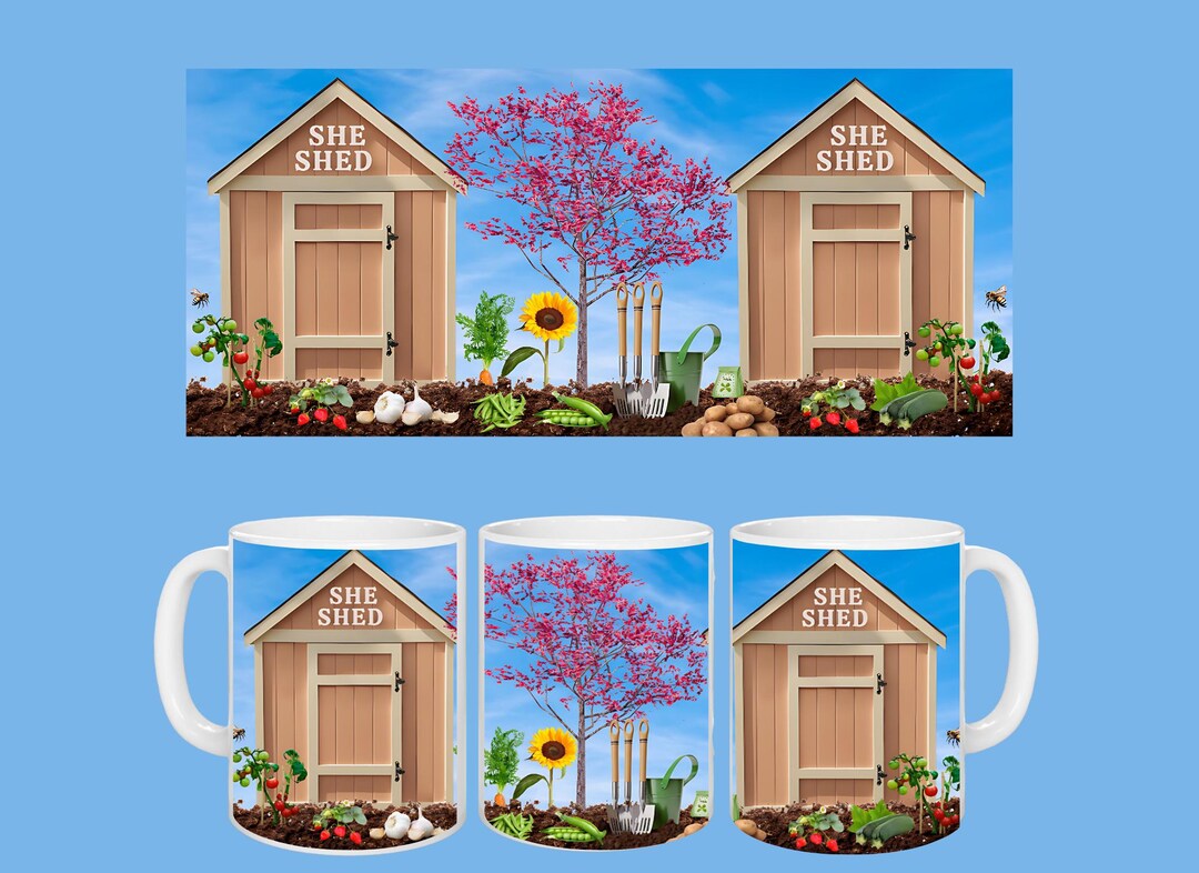 She Shed Vegetable Garden Mug Design (digital Download) - Etsy