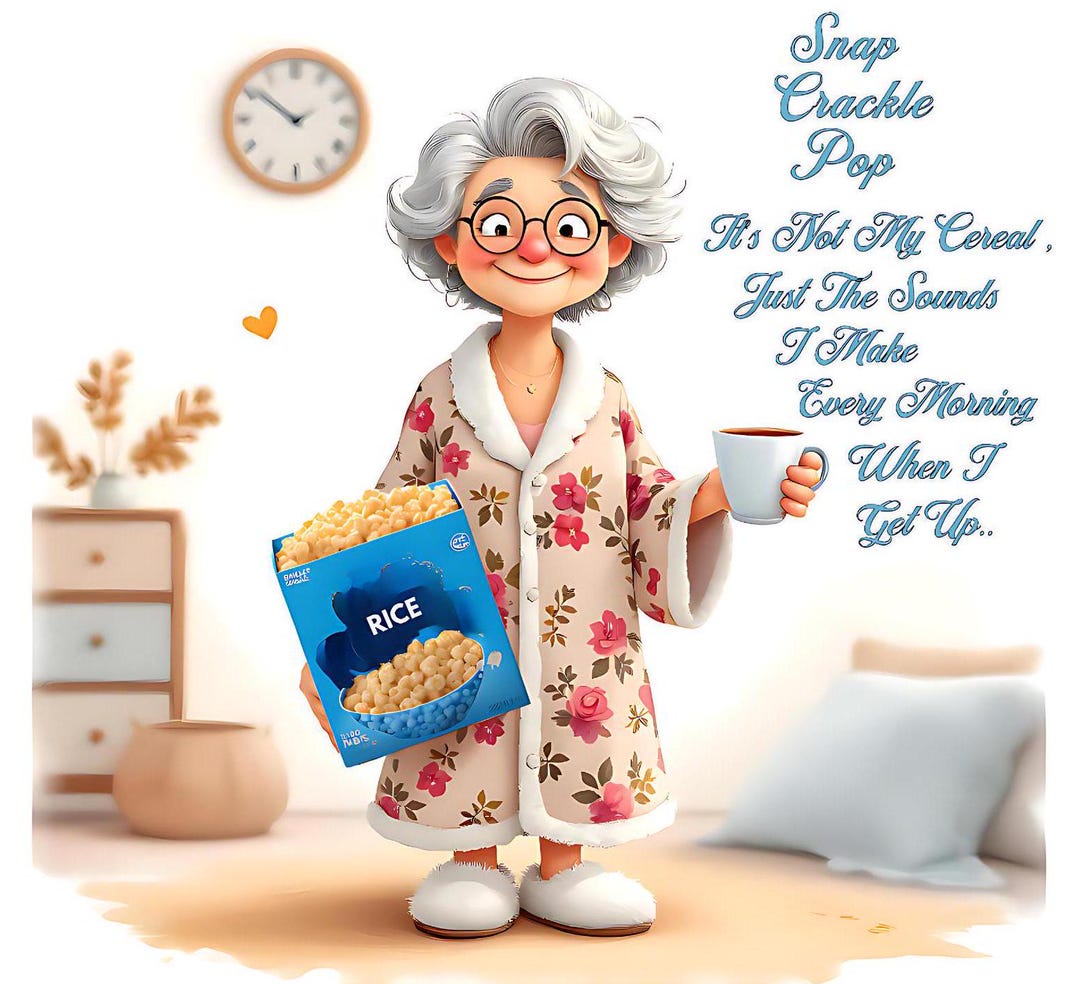 Cereal Lady 20oz Tumbler Design: Sarcastic Pun PNG (digital Download ...