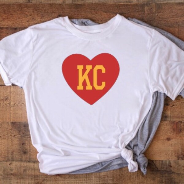 Kc Heart Shirt - Etsy