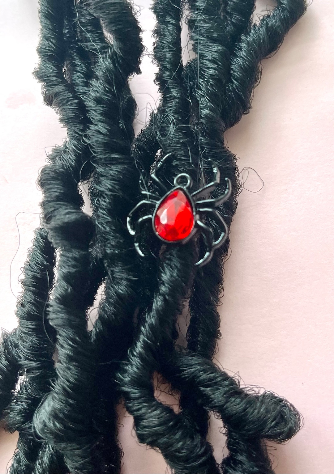Spider Loc Charm: Black Widow Dreadlock Hair Bead - Etsy