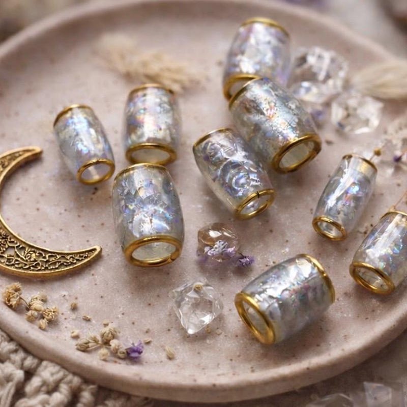 Hair Bead With Bead Pins - Etsy