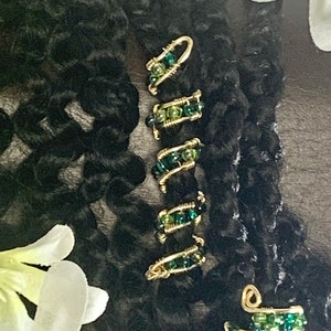 Loc Jewelry, Hair Jewelry, Boho Loc Jewelry, Wire Wrapped Jewelry, Hair ...