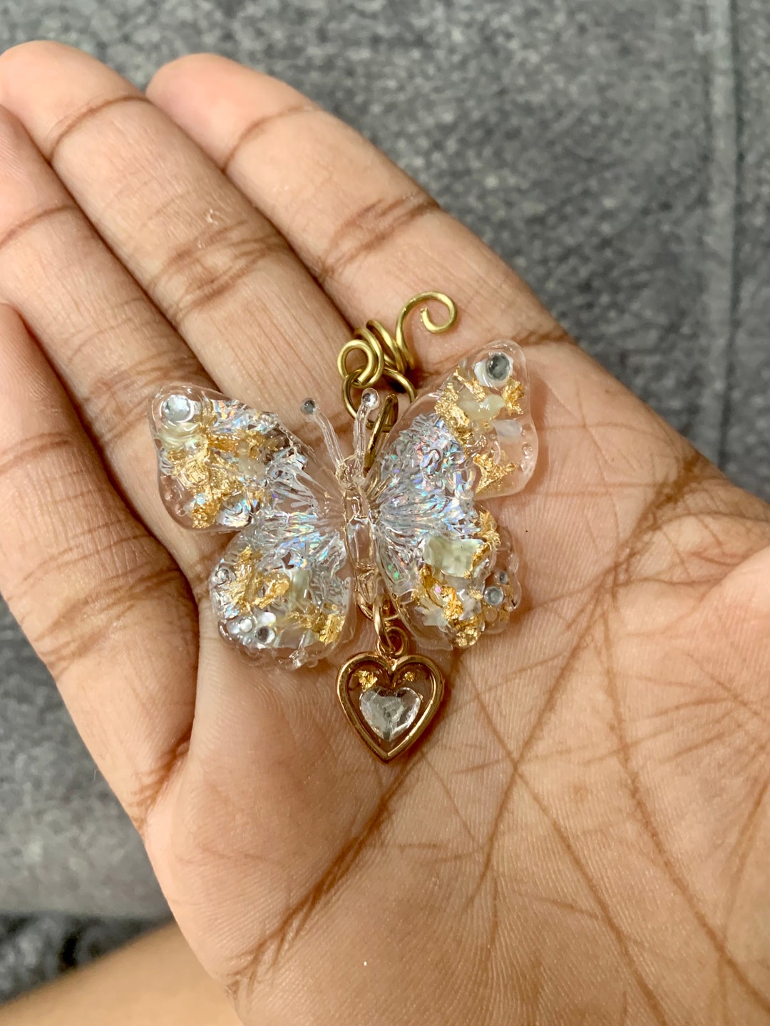 Handmade Butterfly Loc Charm: Rhinestone Braid Hair Jewelry - Etsy