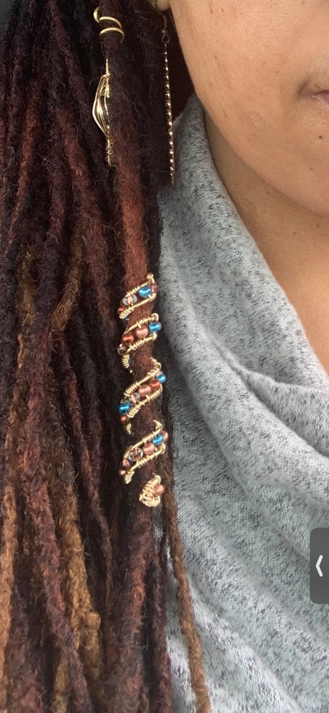 Beaded Loc Jewelry: Handmade Wire Wrap for Dreadlocks - Etsy