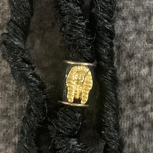 Egyptian Loc Bead Set: Black & Gold Dreadlock Jewelry - Etsy