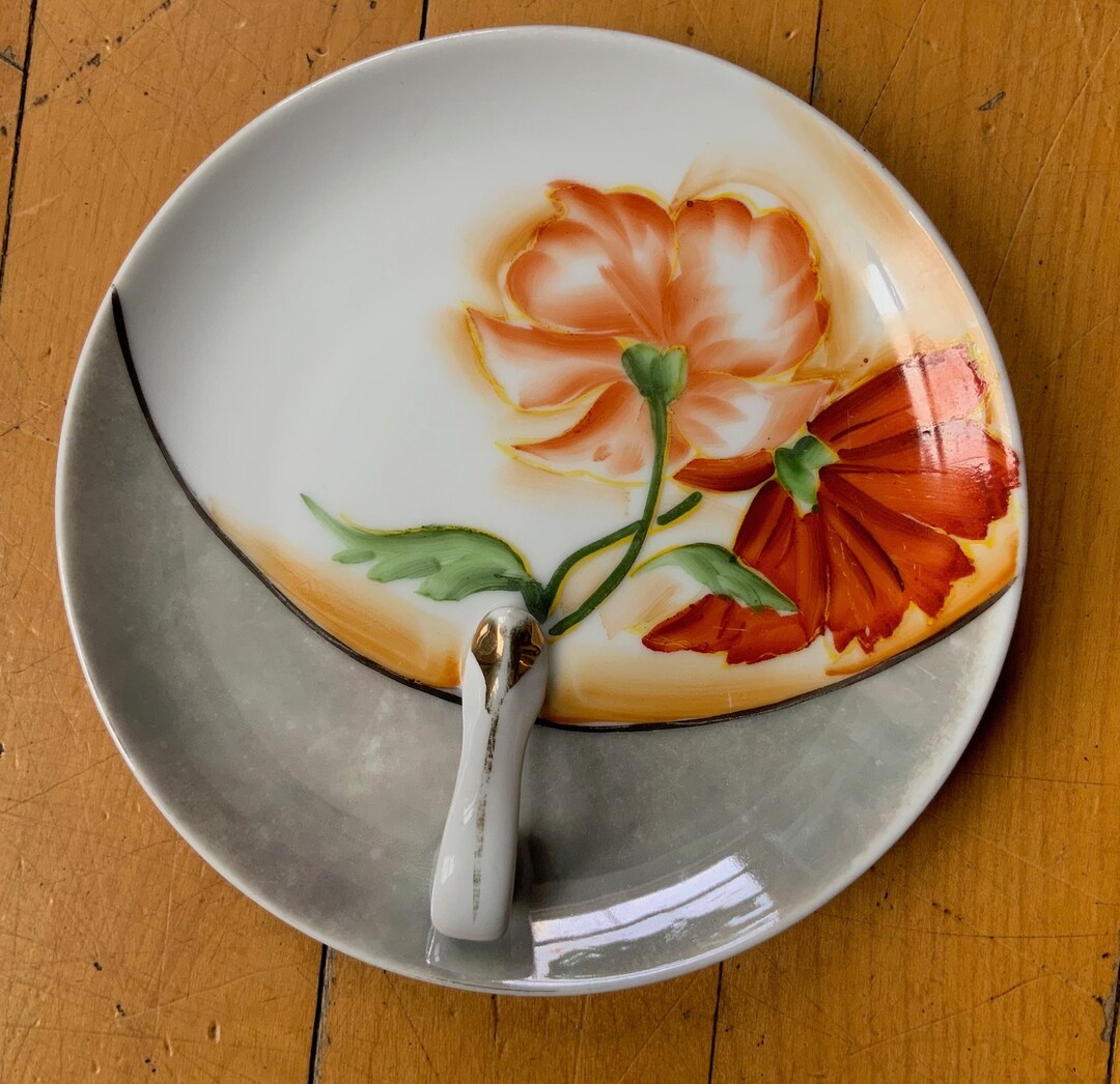 Vintage Noritake Hand Painted Nappy Dish With One Handle Made in Japan ...