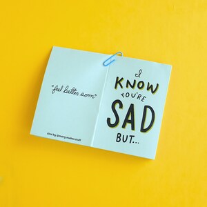 I Know You're Sad Zine - Etsy