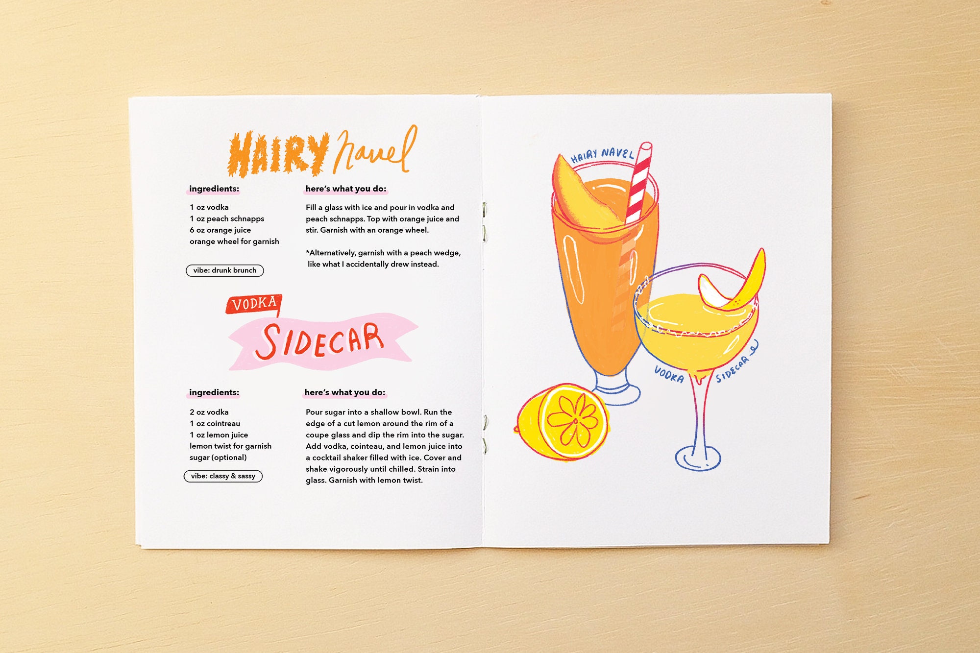 Cocktail Recipe Zine Pack - Etsy