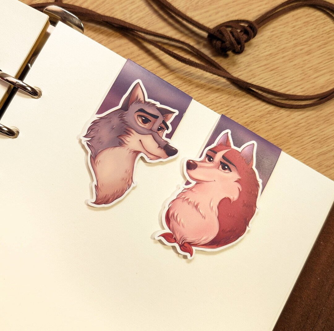 Magnetic Bookmark. Balto and Jenna | Balto - Etsy UK