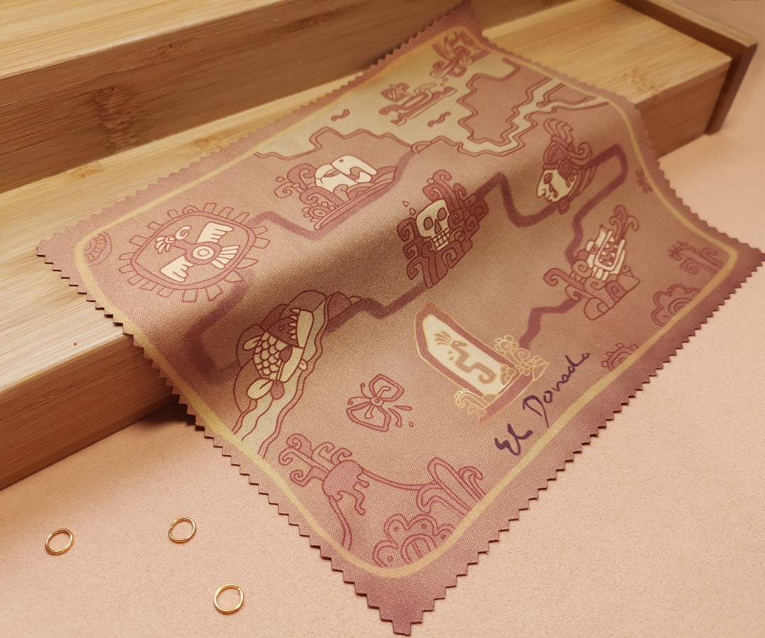 El Dorado Map. Mini Designs Suede. Double Sided. - Etsy