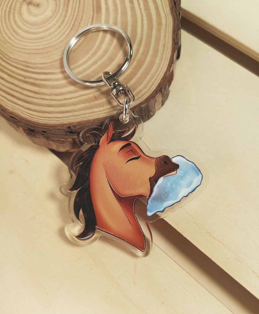 Double-sided Keychain. Spirit. Colt - Etsy