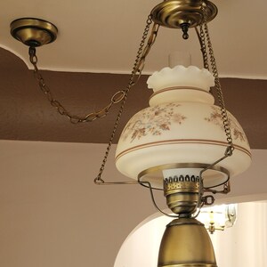 Vintage 1978 Quoizel Hurricane Ceiling Lamp Blue & Brown - Etsy