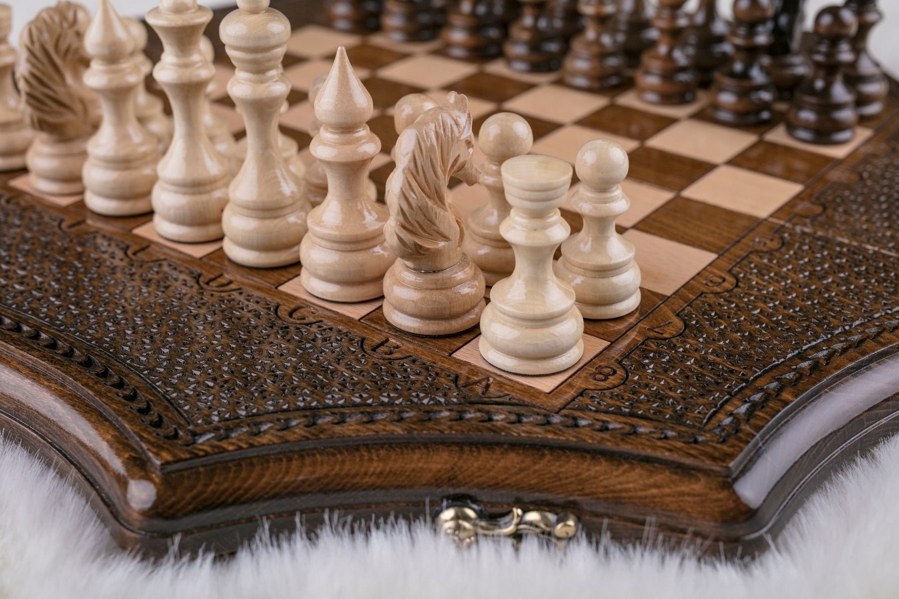 High quality Chess Set Star Personalized wooden Armenian | Etsy