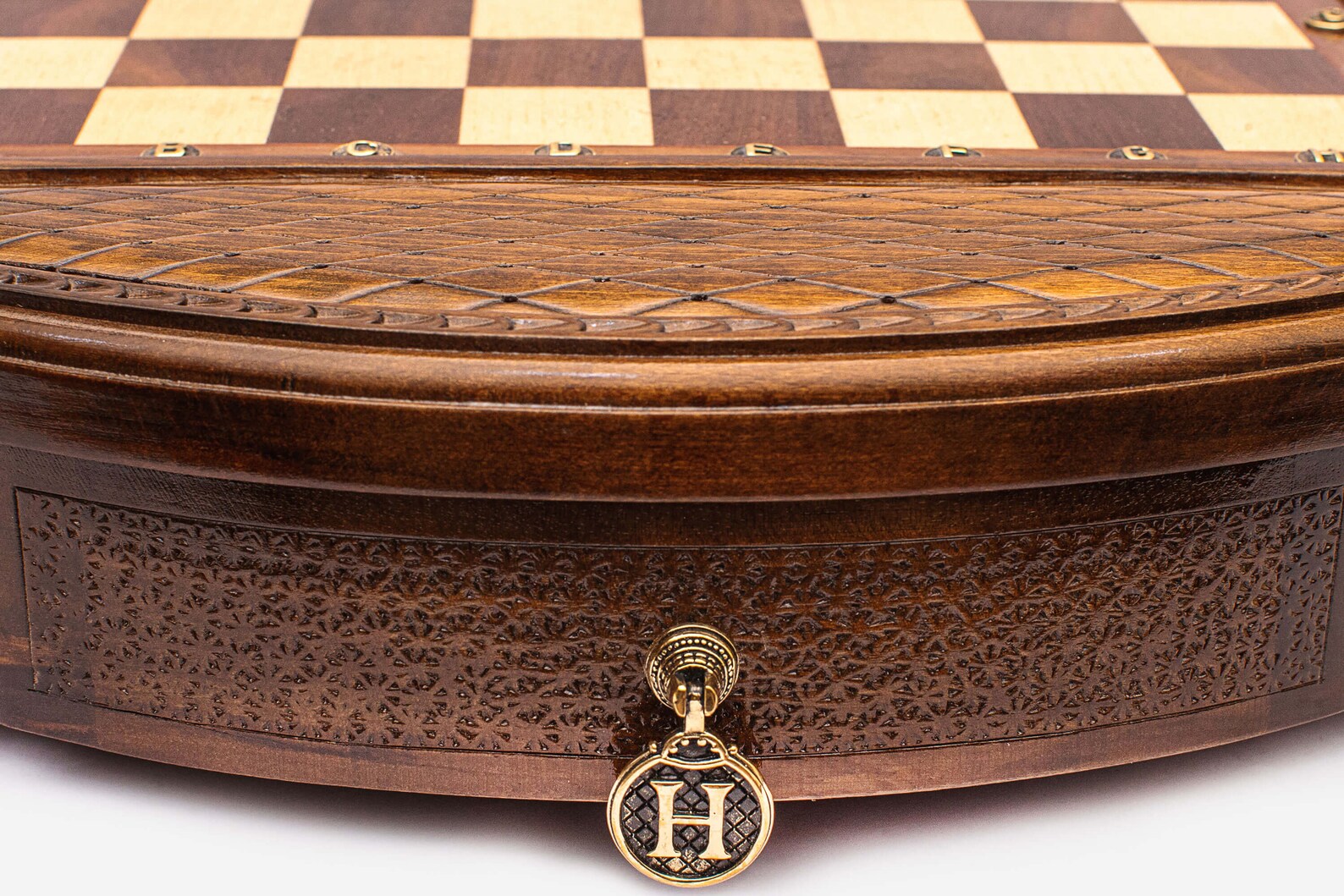 Gorgeous Big Circular Chess Set 23.6 Inch. Walnut Wood - Etsy