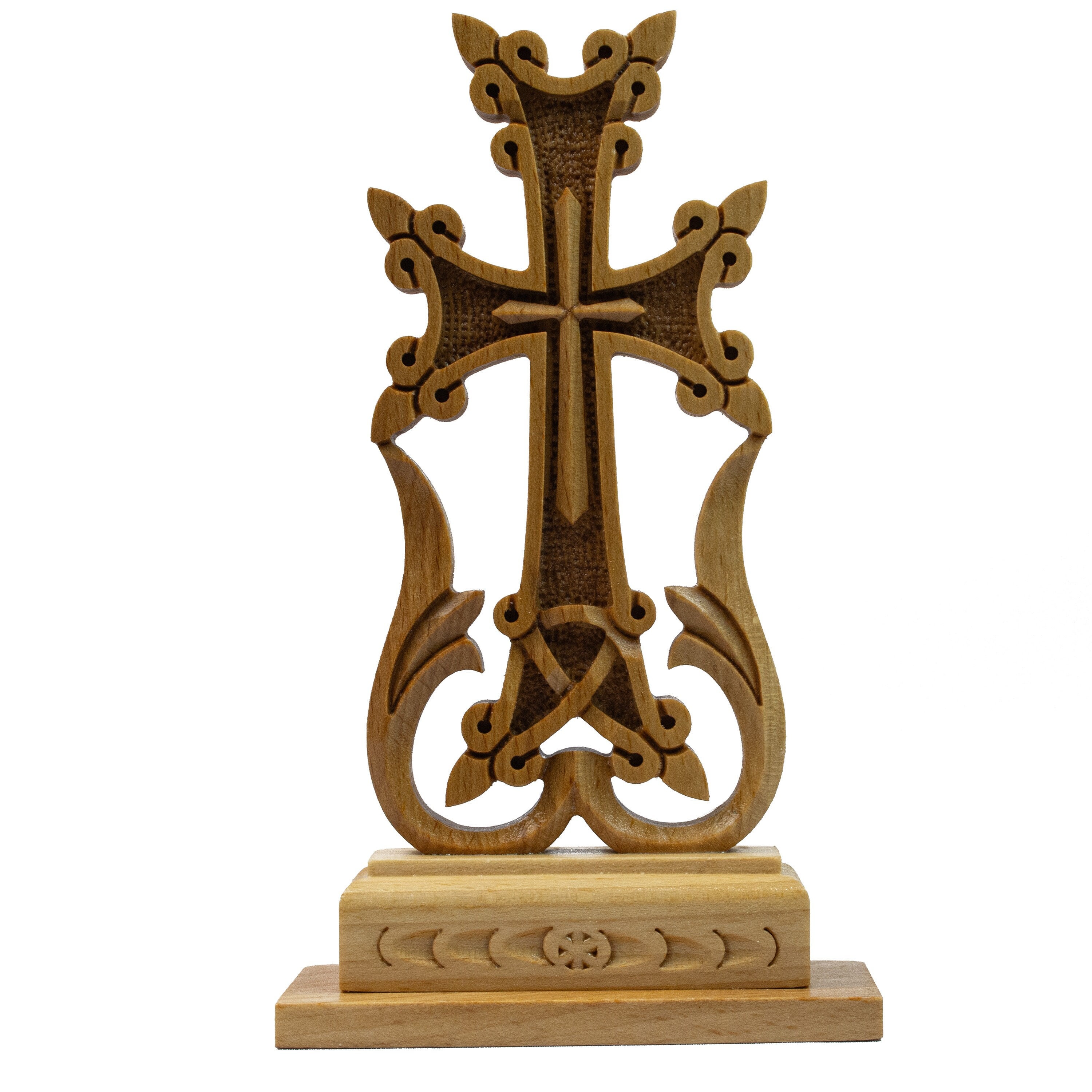 Wooden khachkar Cross for Desk Best Armenian Gift Souvenir - Etsy