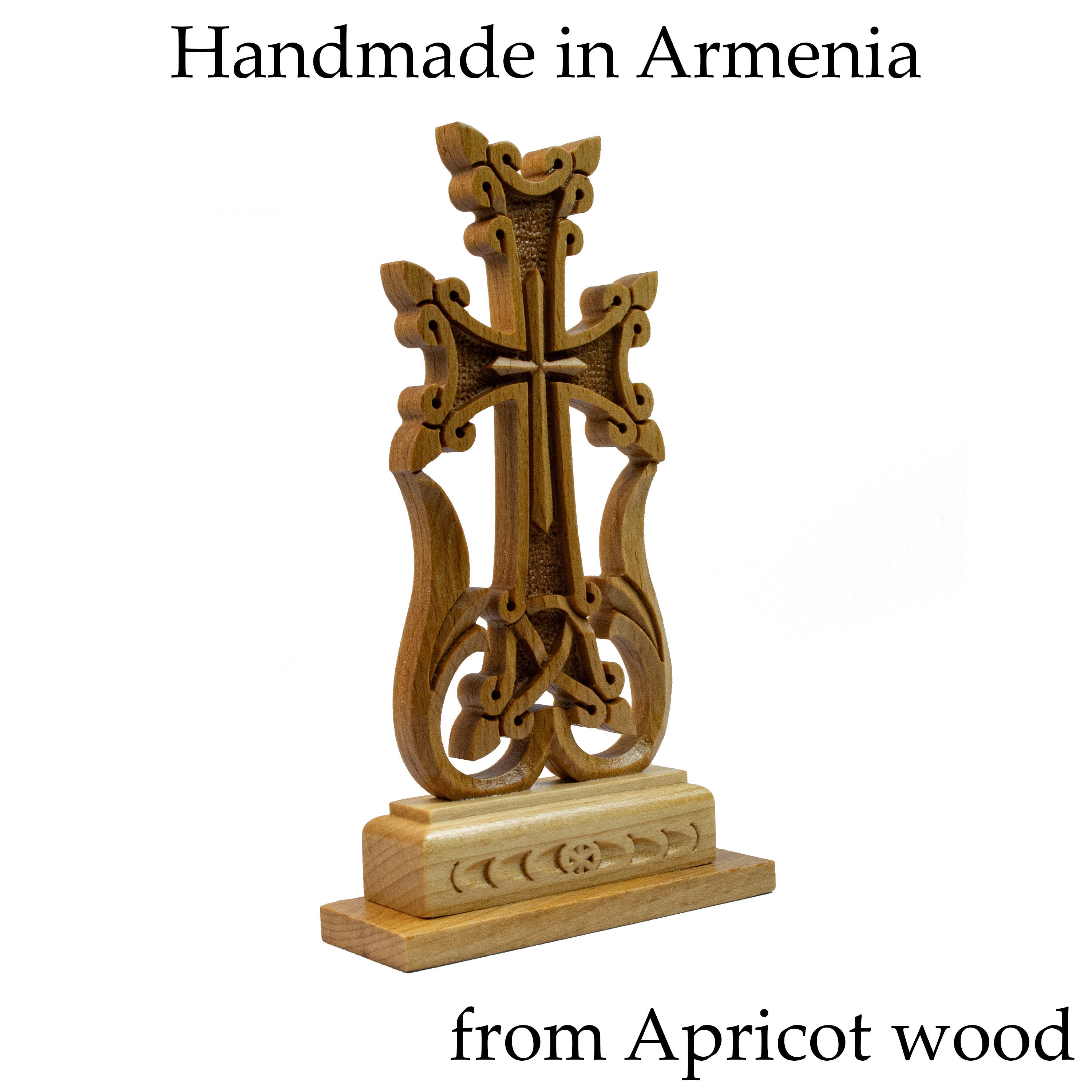 Wooden khachkar Cross for Desk Best Armenian Gift Souvenir - Etsy
