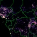 Population Density Heatmap of the World high Resolution Digital Print ...