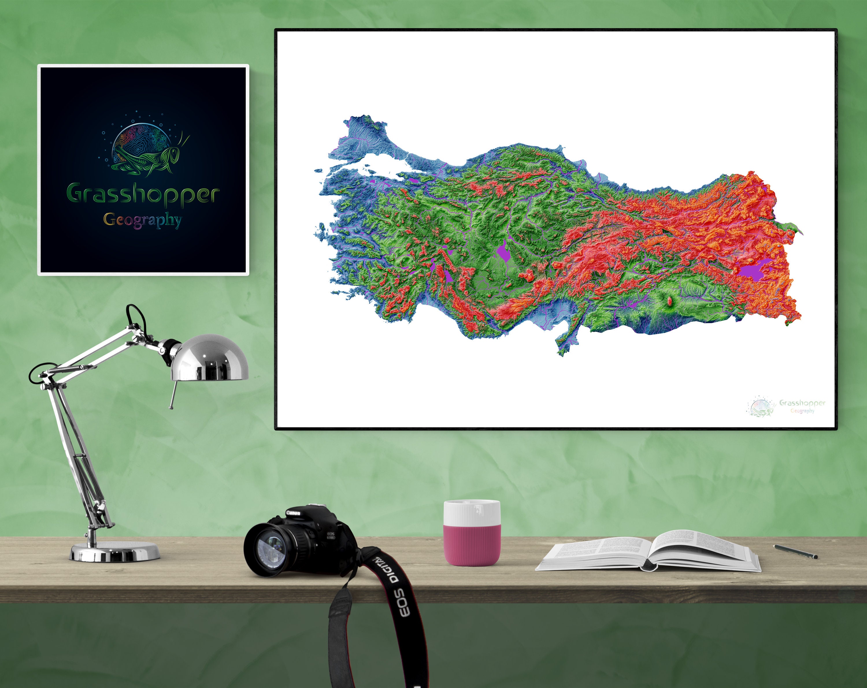 Elevation Map of Turkey high Resolution Digital Print Map - Etsy