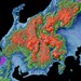Elevation Map of Japan high Resolution Digital Print, Map Print, Wall ...