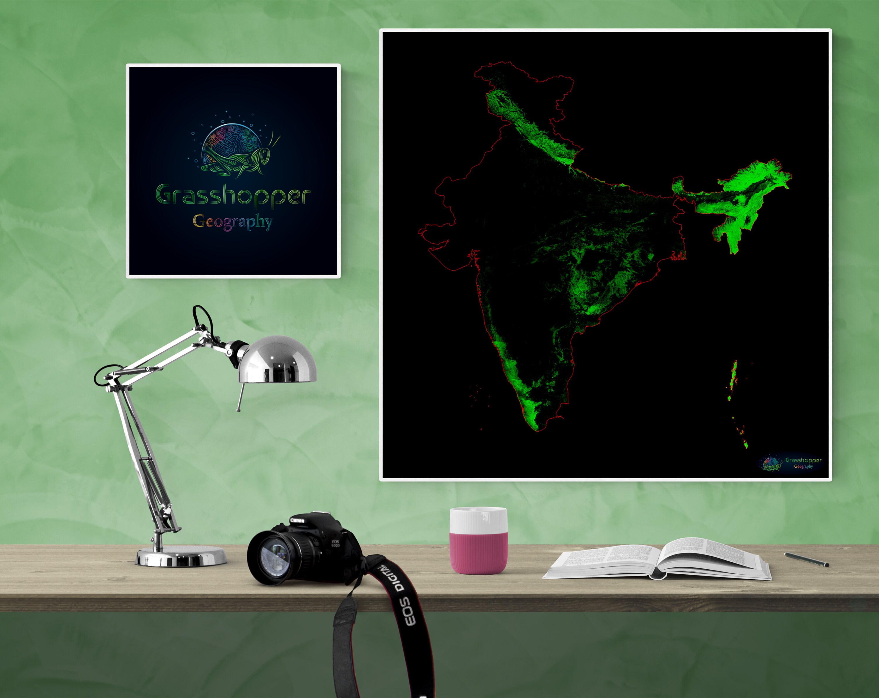 Forest Cover Map of India high Resolution Digital Print Map - Etsy