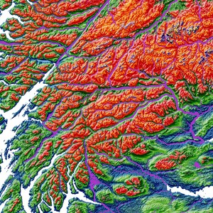 Elevation Map of the United Kingdom high Resolution Digital - Etsy