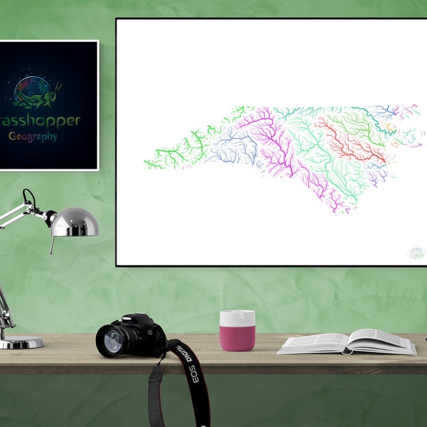 North Carolina Map - Etsy