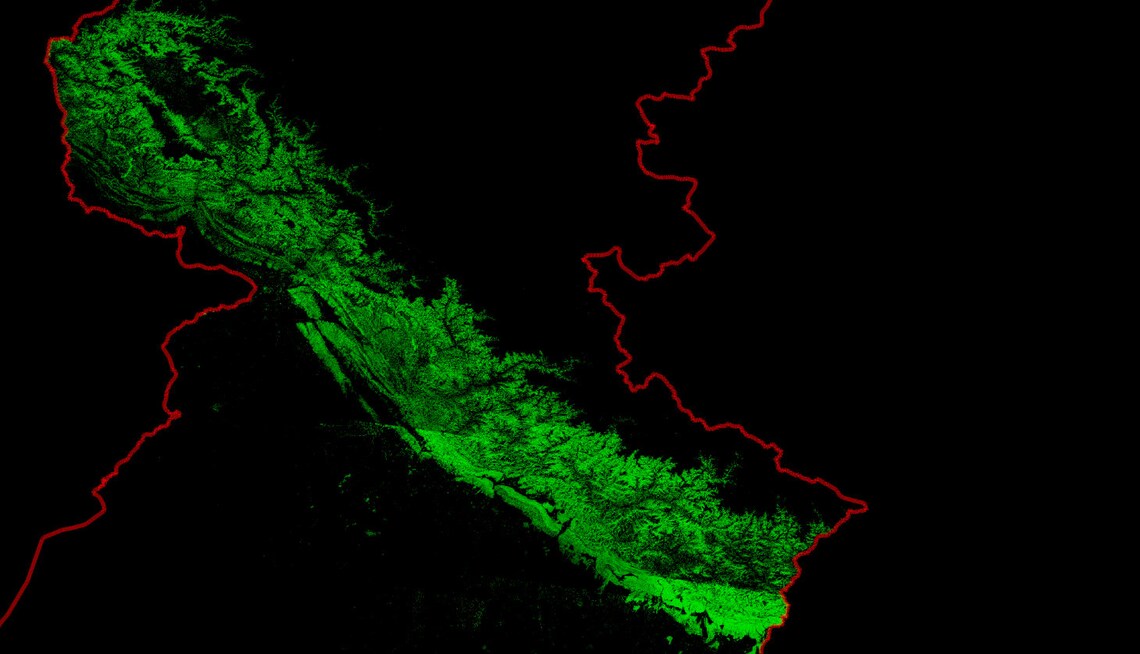 Forest Cover Map of India high Resolution Digital Print Map - Etsy