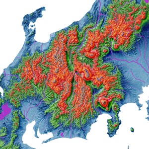 Elevation Map of Japan high Resolution Digital Print Map - Etsy