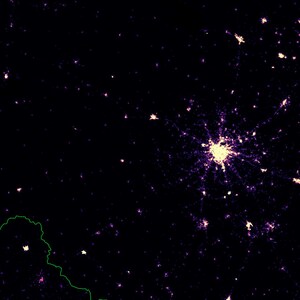 Population Density Heatmap of Europe high Resolution Digital | Etsy Canada