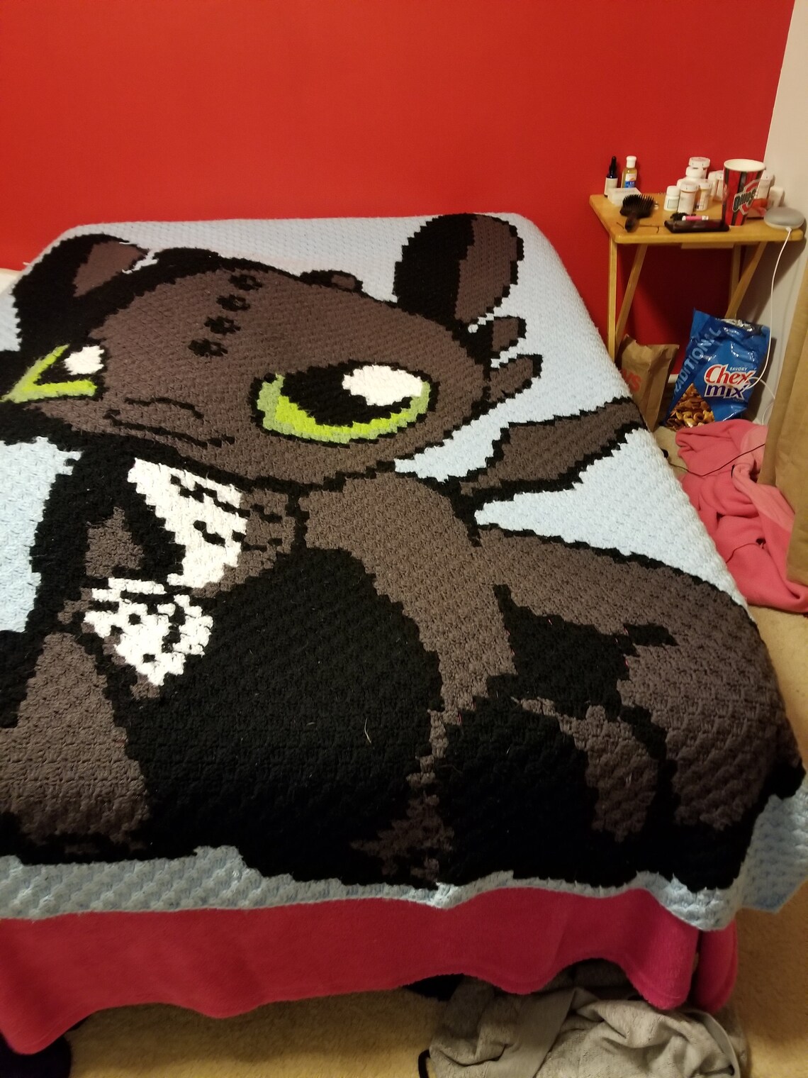Corner to Corner Toothless Afghan - Etsy