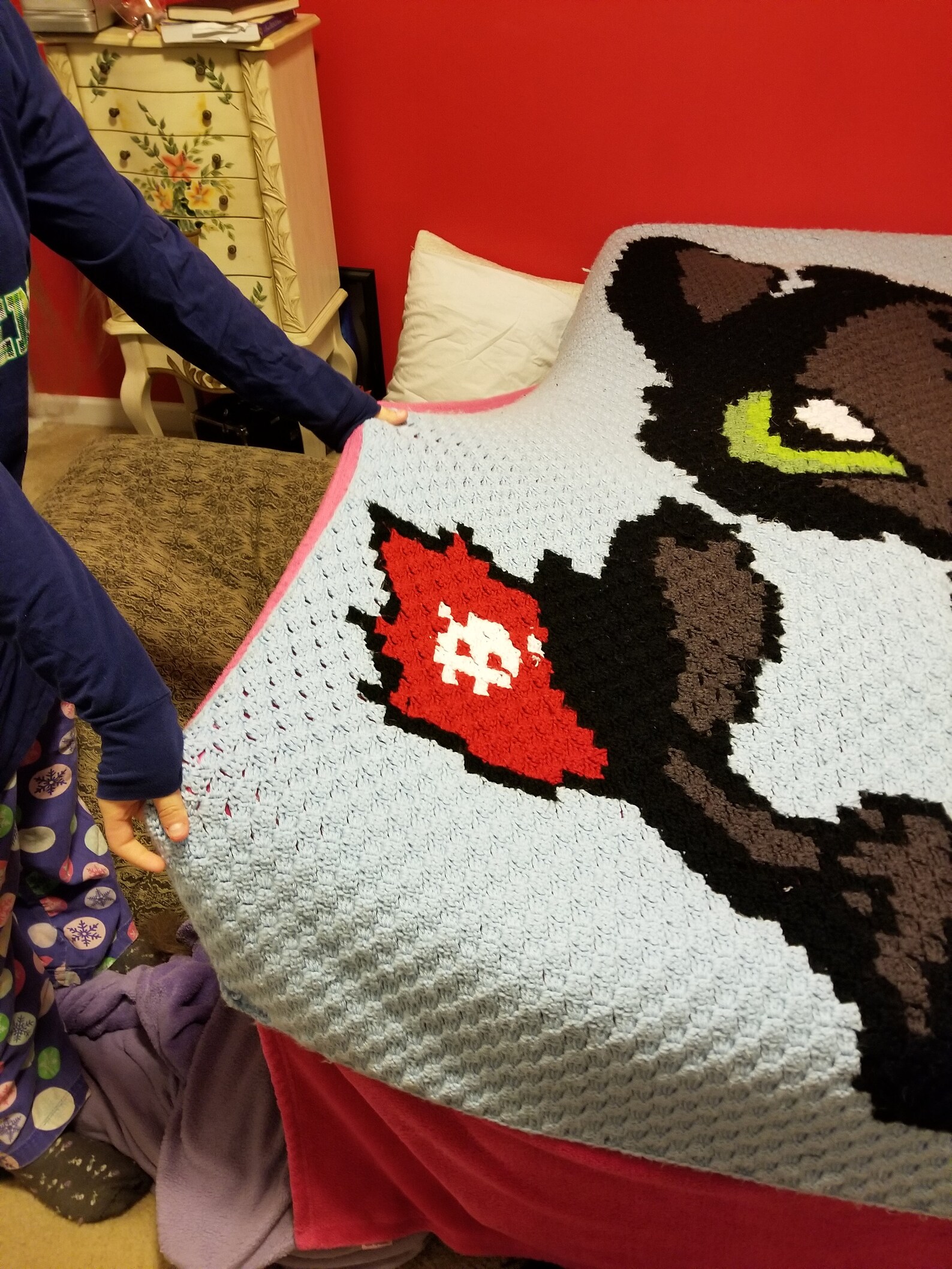 Corner to Corner Toothless Afghan - Etsy