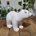 Plaster Bear Statue Minimalistic, Bookshelf Decor, Gift for Animal ...