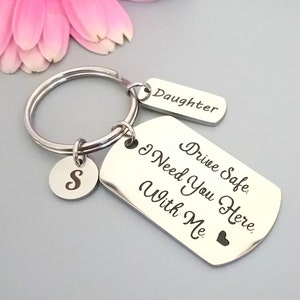 Drive Safe Keychain, DAUGHTER New Driver Gift, Graduation Gift for Her ...
