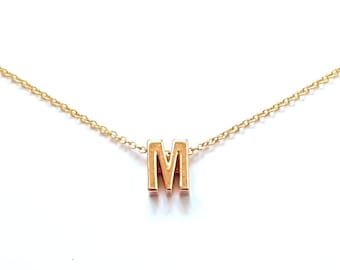 M necklace | Etsy