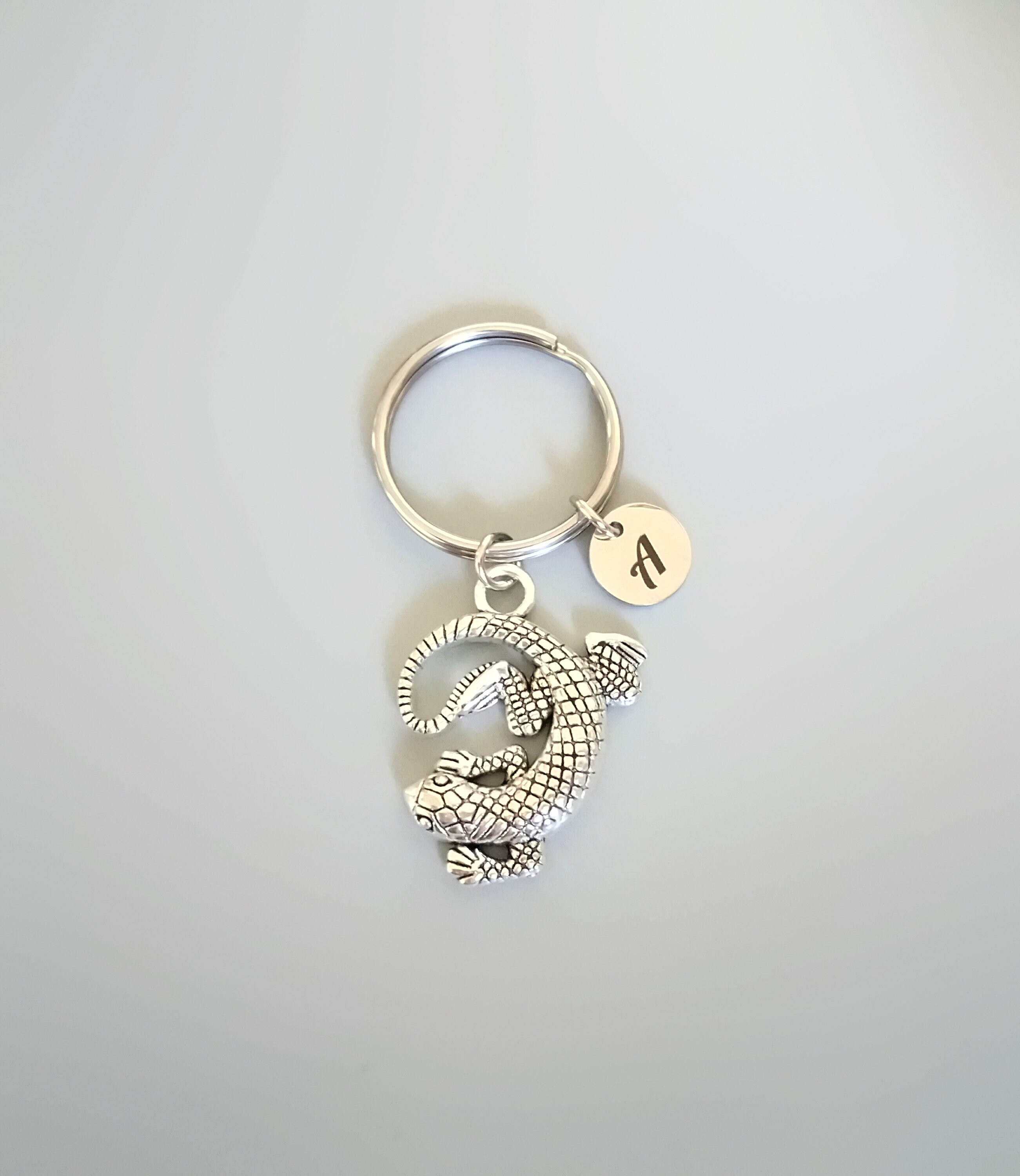 Personalized Lizard Key Chain Salamander Gecko Boyfriend Gift - Etsy UK